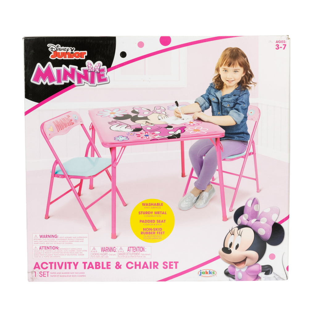 Minnie Mouse Activity Table w 2 Chairs Jakkswholesale