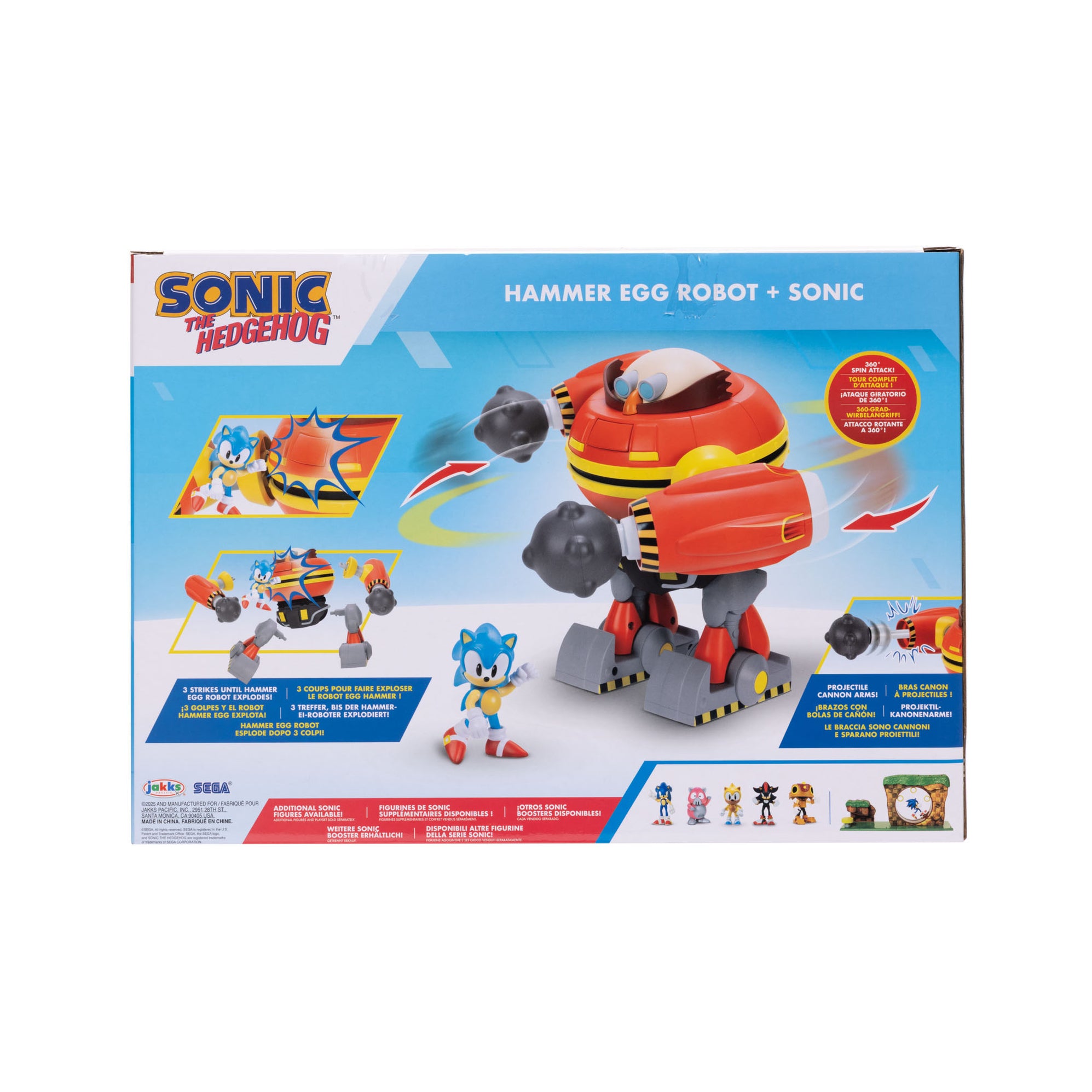 2.5in Hammer Egg Robot Deluxe Playset — Jakks Wholesale